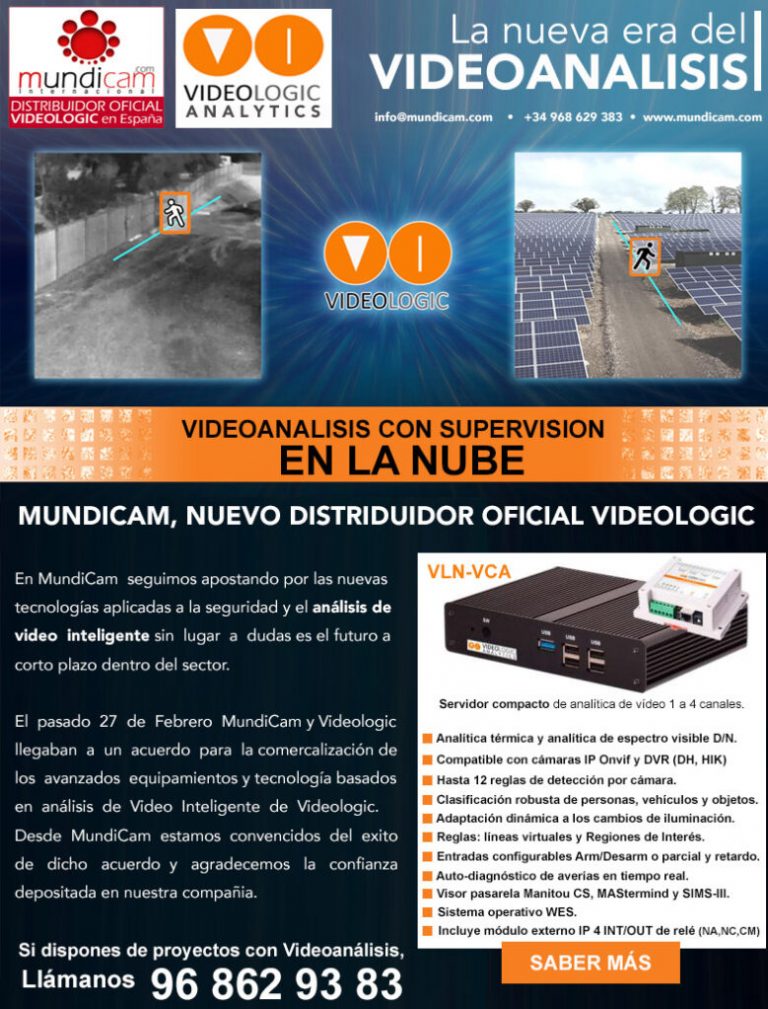ANÁLISIS DE VIDEO, VIDEOLOGIC – MundiCam Security Distribution